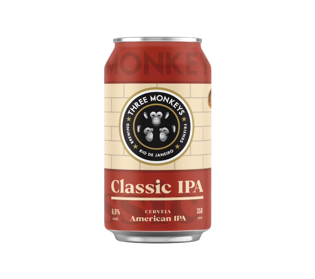 Three Monkeys Classic IPA 350ml - Central da Cerveja